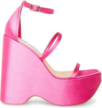 Steve Madden Femme, Chaussures, Rose, Taille: 38 1/2 EU Sandale &agrave; plateforme