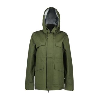 K-Way Mixed Linen Parka - - Coats - Herren - Gr&uuml;n - S