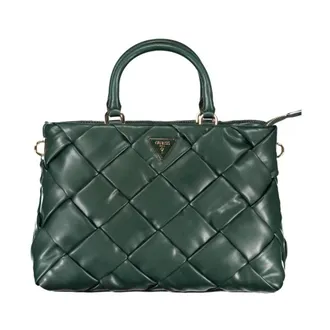 Guess Femme, Sacs, Vert, Taille: ONE Size Sac à dos vert en polyéthylène avec rangement interne