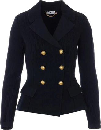 Elisabetta Franchi Femme, Vestes, Noir, Taille: 40 FR Tricots