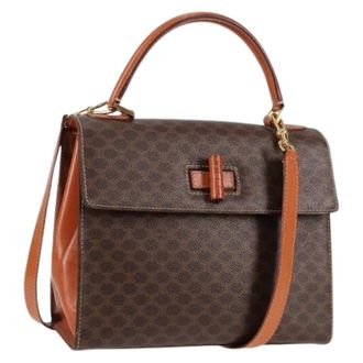 Celine Sac &agrave; main vintage en toile Pre-owned - Femme - Pre-owned - Brun - Taille: ONE Size