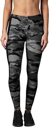 Urban Classics Femme Urban Classics &Agrave; Rayures pour Femme Leggings, Multicolore (Camouflage Fonc&eacute;/Noir 00840), 4XL EU