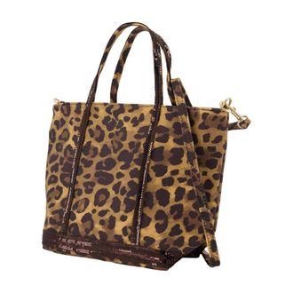 Vanessa Bruno Leopard-Print Cotton Tote Bag - Brown