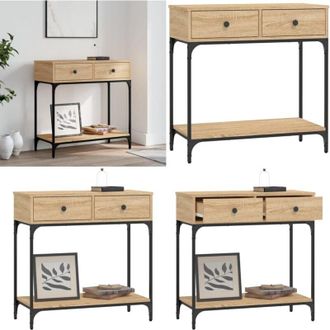 vidaXL vidaXL Konsolentisch Sonoma-Eiche 75x34,5x75 cm Holzwerkstoff