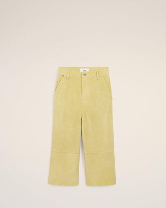 Ami Bermuda Jaune En Cuir Anis - XL - Femme