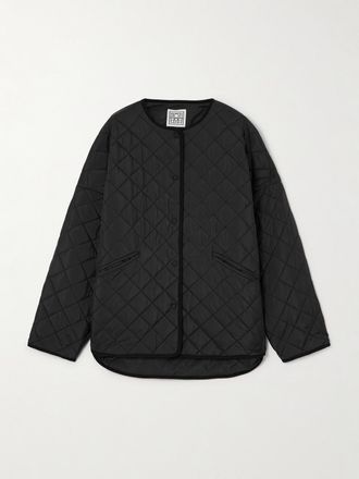 Toteme Quilted Recycled-shell Jacket - Black