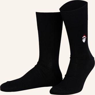 Falke Socken Airport Santa Claus Mit Merinowolle schwarz