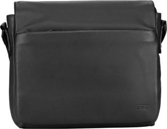 Jost Cuir sac &agrave; &eacute;paule bandouli&egrave;re pour ordinateur portable Tromsoe Shoulder Bag Black noir