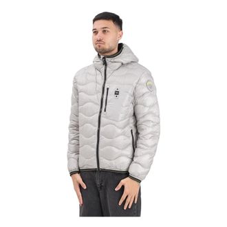 Blauer Homme, Vestes, Gris, Taille: XL Wave Puffer Jacket