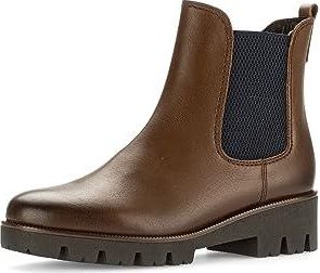 Gabor Femme Bottines | Dame Bottines Chelsea | Semelle int&eacute;rieure Amovible | Bottines | Bottes de Glisse | fourr&eacute; | Marron (Sattel) / 09 | 40 EU - 6.5 UK