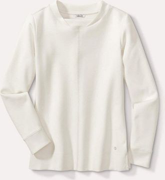 Walbusch Sweatshirt Damen Sweatshirt Rundhals Langarm pflegeleicht, Basic
