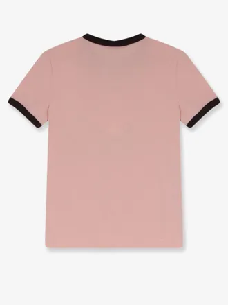 Chlo&eacute; Womens T-Shirt With Front Print Pink Cotton T-Shirts & Jerseys