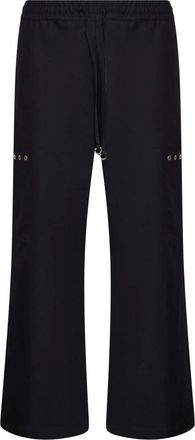 John Richmond Homme, Pantalons, Noir, Taille: M Pantalon Large avec D&eacute;tails M&eacute;talliques