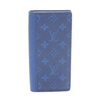Louis Vuitton Pre-owned Portefeuille Brazza Leder PVC Lange Geldb&ouml;rse - - Pre-owned - Herren - Blau - ONE SIZE