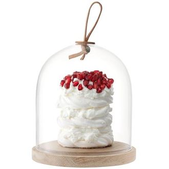 LSA International Ivalo Haube & Platte Aus Esche Ø15cm H15.5cm Klar *