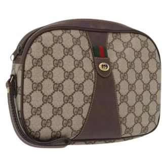 Gucci Pochette GG Canvas Vintage Pre-owned - Femme - Pre-owned - Beige - Taille: ONE Size