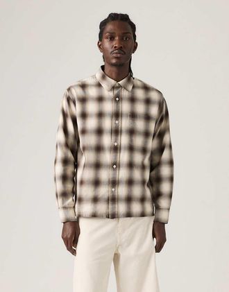 Levi's Duboce - Vintage - Kastige Hemdjacke im Stil in Braun mit Schottenkaromuster-Brown