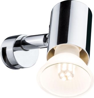 Paulmann 70880 Spiegelleuchte Mintaka Spiegellampe IP20 Aufsatzlampe Chrom Badezimmerlampe ohne Leuchtmittel Spotlight max. 20W GU10 ohne Leuchtmittel