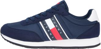 Tommy Jeans Herren TJM Classic Runner Em0Em01709 Low Top, Blue (Dark Night Navy), 43 EU