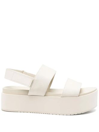 Calvin Klein Jeans sandales en toile à plateforme - Tons neutres