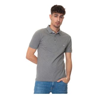 Fay Kurz&auml;rmeliges Poloshirt - - Tops - Herren - Grau - 3XL