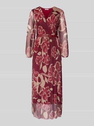 Zabaione Maxikleid mit V-Ausschnitt