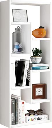 VCM Holzregal h&auml;ngend | platzsparendes Regal | Ma&szlig;e: H. 92 x B. 36 x T. 15 cm | Elegantes Regal h&auml;ngend | Aufbewahrungsregal | B&uuml;cherregal | Wandboard - V