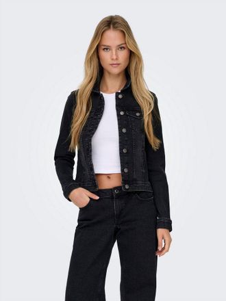 Only Jeansjacke ONLWONDER - Jeansjacke mit Teilungsn&auml;hten und Stretch sehr figurbetont, casual, Denim, Baumwollmischung, Brusttaschen