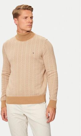 Tommy Hilfiger Rollkragenpullover MW0MW37023 Beige Regular Fit