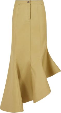 Rosie Assoulin jupe Wave &agrave; design asym&eacute;trique - Vert