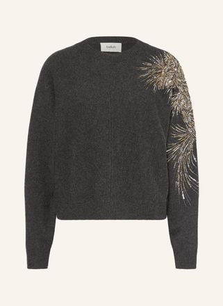 BA&SH Ba&Sh Pullover Chorse Mit Cashmere Und Pailletten grau