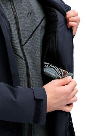 Maier Sports Winterjacke Peyor long warme Herren Regenjacke, wattierter Parka, wasserdicht + atmungsaktiv