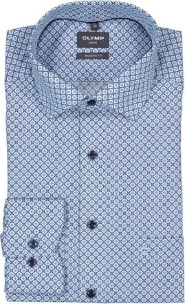 Olymp Herren Hemd blau Baumwolle