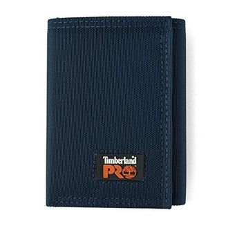 Timberland Cordura Nylon RFID Trifold Wallet with Id Window Portefeuille, Bleu Marine, Taille Unique Homme