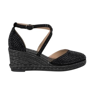 Alma En Pena Alma EN Pena, Femme, Chaussures, Noir, Taille: 39 EU Compensée recouverte de paillettes