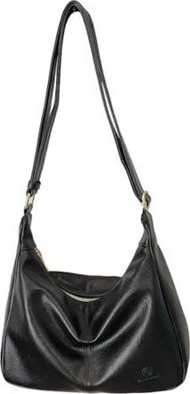 Generic Grand sac à main à bandoulière réglable avec fermeture éclair pour filles et femmes, cadeaux danniversaire, Noir, 300.00 x 100.00 x 220.00 mm