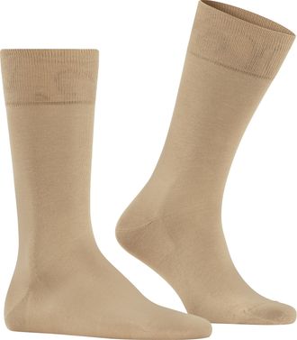 Falke Herren Socken beige Baumwolle & Mix unifarben