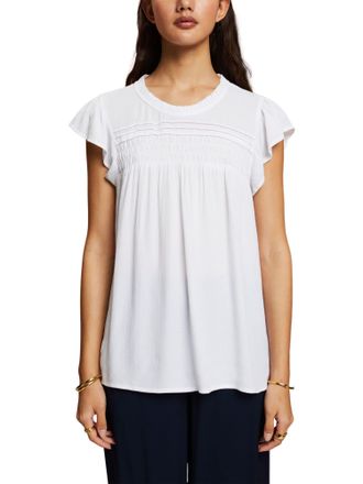 Esprit Damen 063EE1F310 Bluse, 100/WHITE, XXL