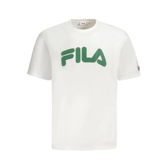 Fila Homme, Tops, Blanc, Taille: S Cotton T-Shirt
