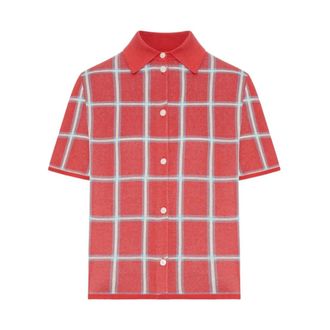 Guest In Residence Femme, Tops, Rouge, Taille: 40 FR Polo en m&eacute;lange de lin et de soie