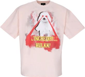 Phobia Archive Dog Tee - - Tops - Herren - Rosa - S