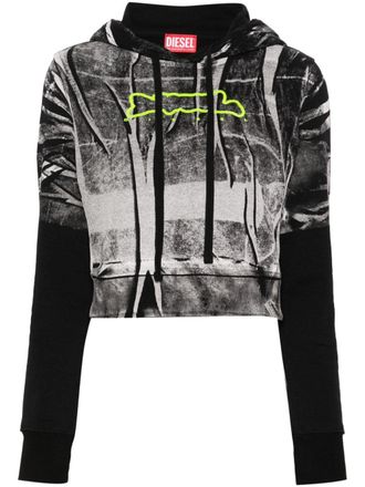 Diesel hoodie F-Slimmy - Noir