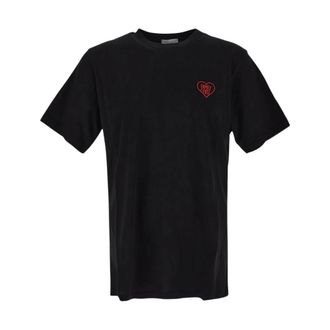 Family Fir$t Milano Family First, Homme, Tops, Noir, Taille: XL T-shirt coton coeur