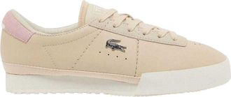 Lacoste Logo Sneaker f&uuml;r Damen, Leder (Naturwei&szlig;)