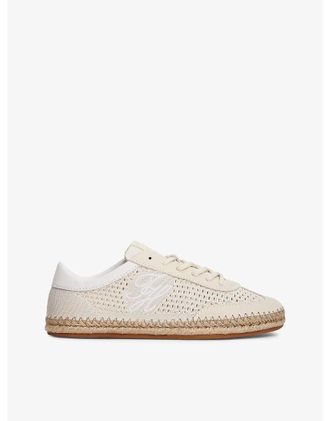 Tommy Hilfiger Strick-Sneaker in Beige mit Logo und Zwischensohle im Seil-Design-Neutral