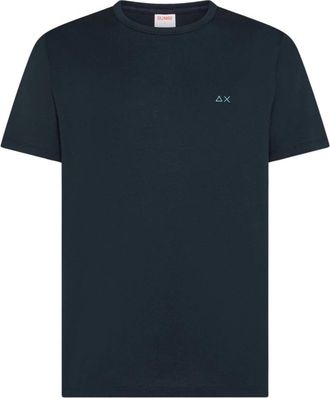 Sun 68 Homme, Tops, Bleu, Taille: S T-Shirt Jersey Mercerized S/S
