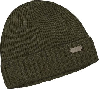 Barbour Mütze mit Fleece-Futter und Label-Aufnäher in