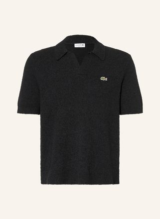Lacoste Frottee-Poloshirt schwarz