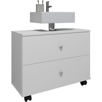VCM Badunterschrank Rollen Schublade Nilosi L
