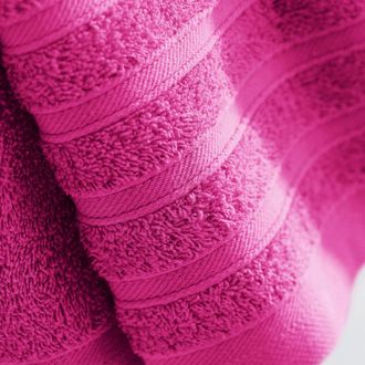 Douceur d'Intérieur 1800488, Duschtuch, 70 X 130 cm, Vitamine, Frottee 450 G Unifarben, Rosa